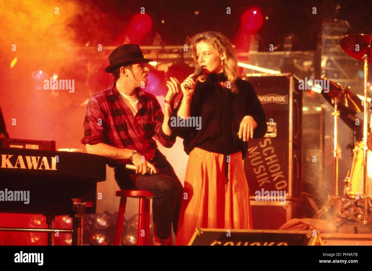 Andrea, deutsche Sängerin, bei einem Auftritt bei "Rock Pop" in ...