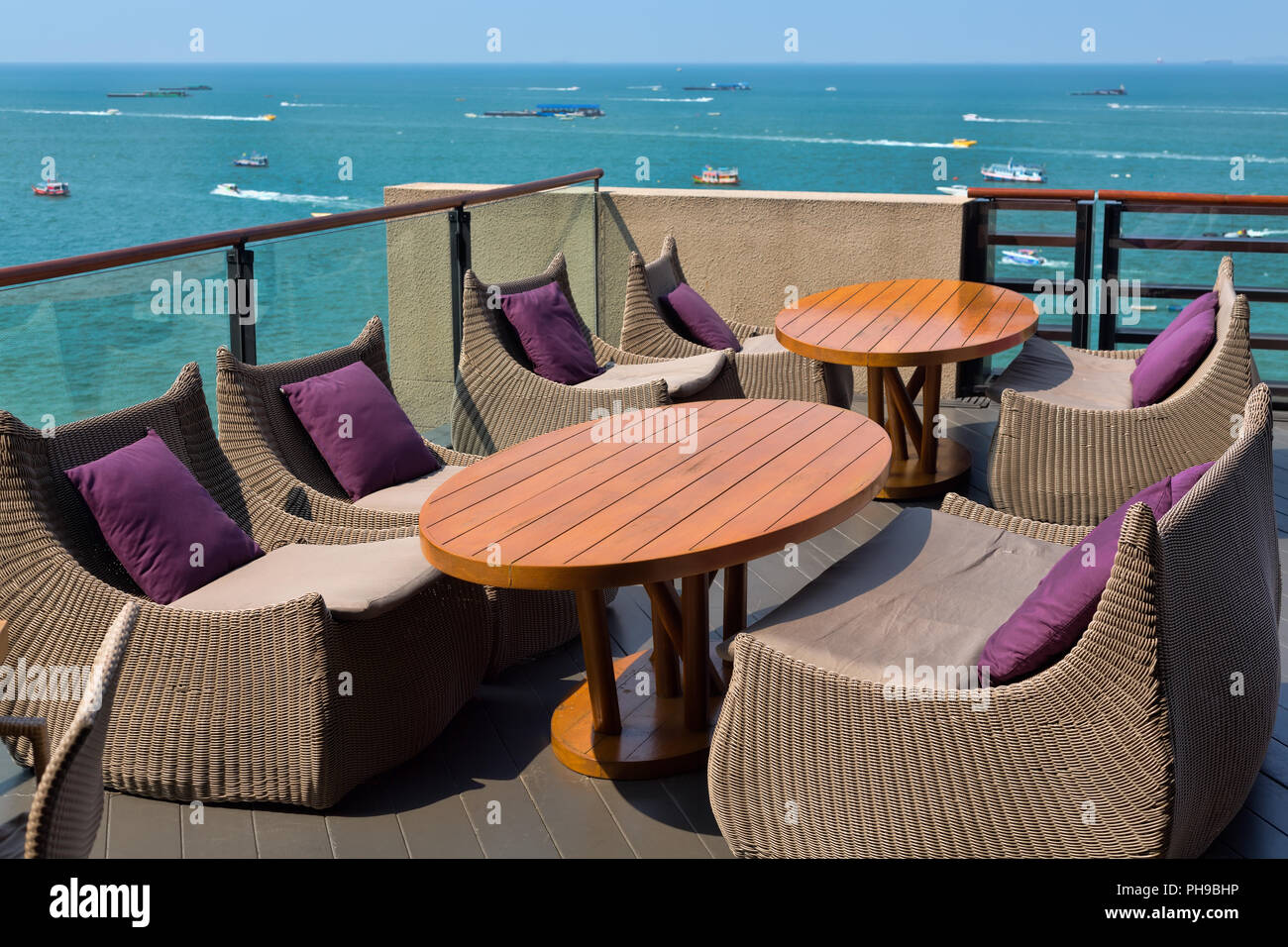 restaurant with sea views Stock Photo - Alamy
