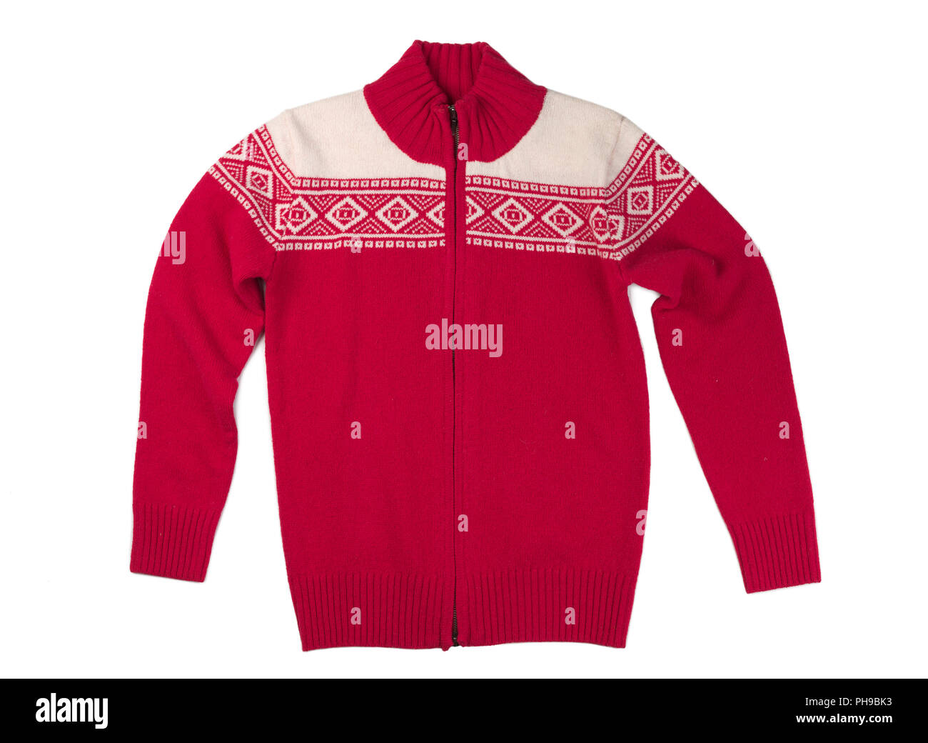 Wool red sweater Stock Photo - Alamy