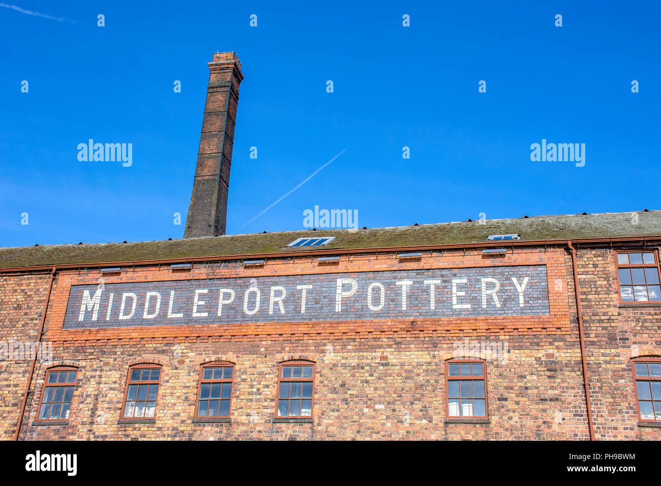 Stoke on Trent,Staffordshire/UK-04.05.2018:Middleport pottery factory ...