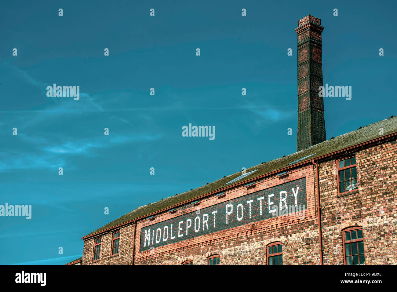 Stoke on Trent,Staffordshire/UK-04.05.2018:Middleport pottery factory ...