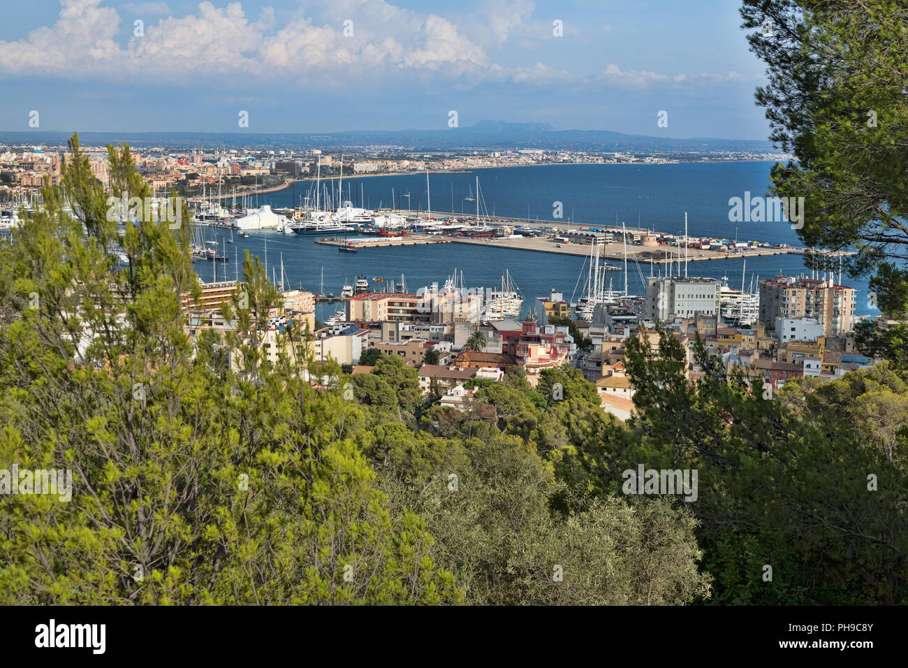 View of the port with yachts Stock Photo - Alamy