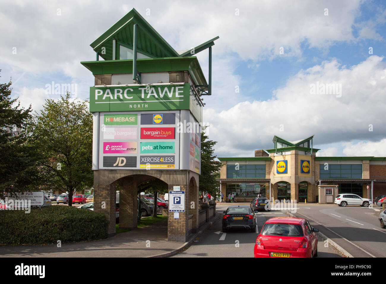 Parc Tawe North Retail Park, Swansea Stock Photo - Alamy