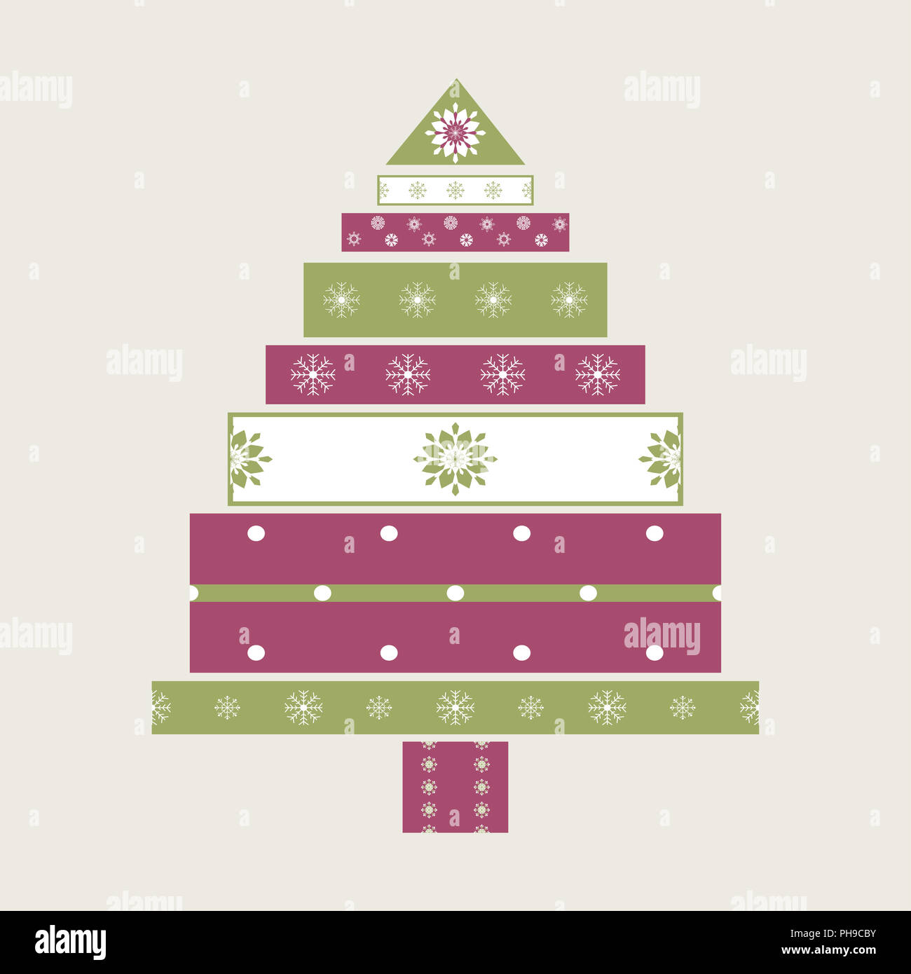 Christmas tree gifts card background Stock Photo - Alamy