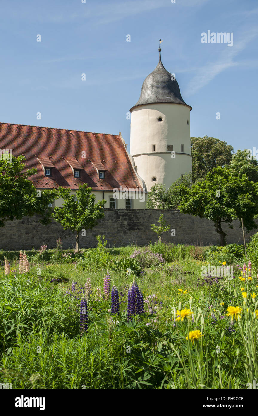 Monastery Schoental in the Jagst valley, Germany Stock Photo - Alamy