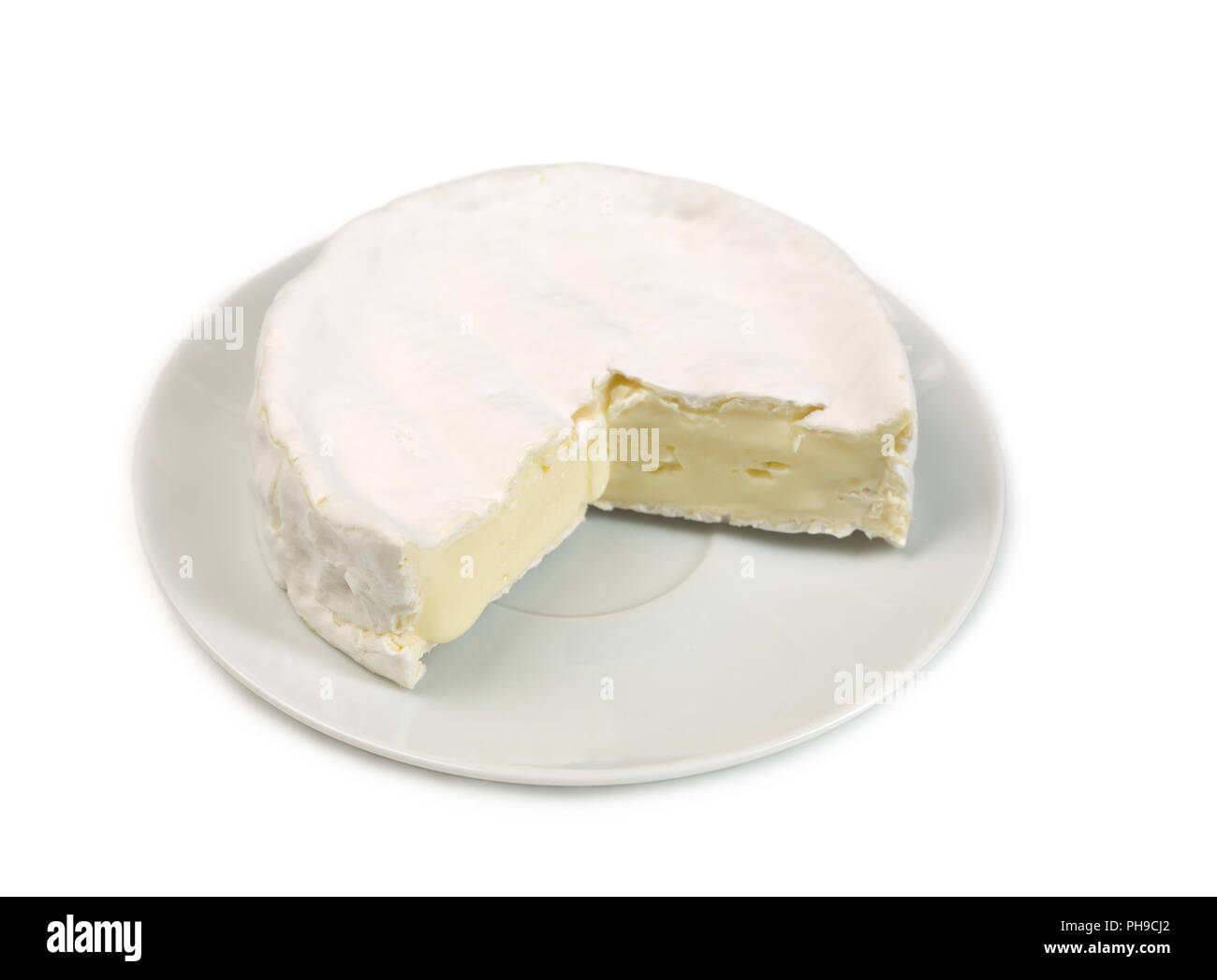 Closeup cut round cheese Cut Out Stock Images & Pictures - Alamy