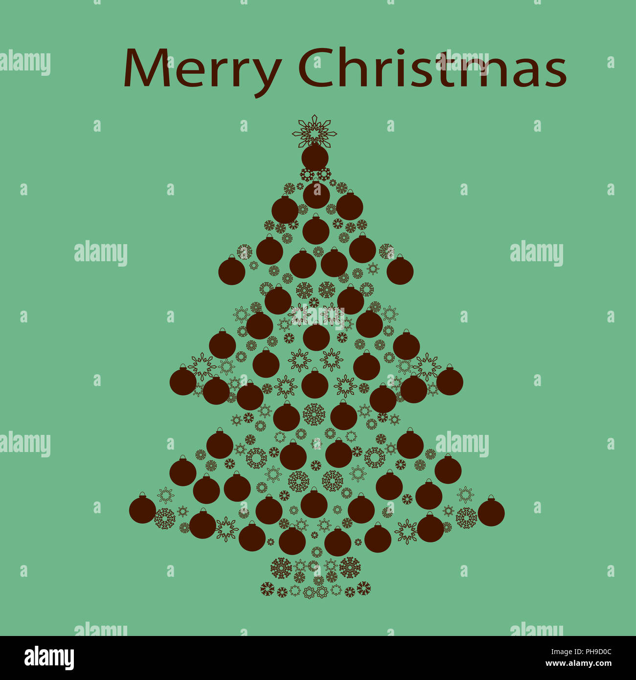 Ball shape christmas tree hi-res stock photography and images - Alamy