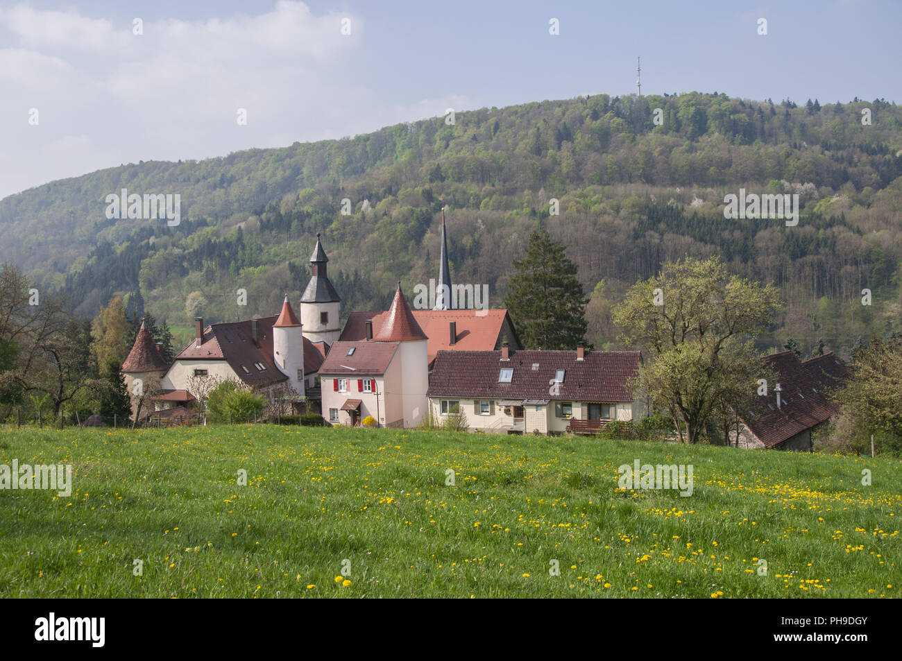 Castle Braunsbach in the Kocher valley, Germany Stock Photo - Alamy