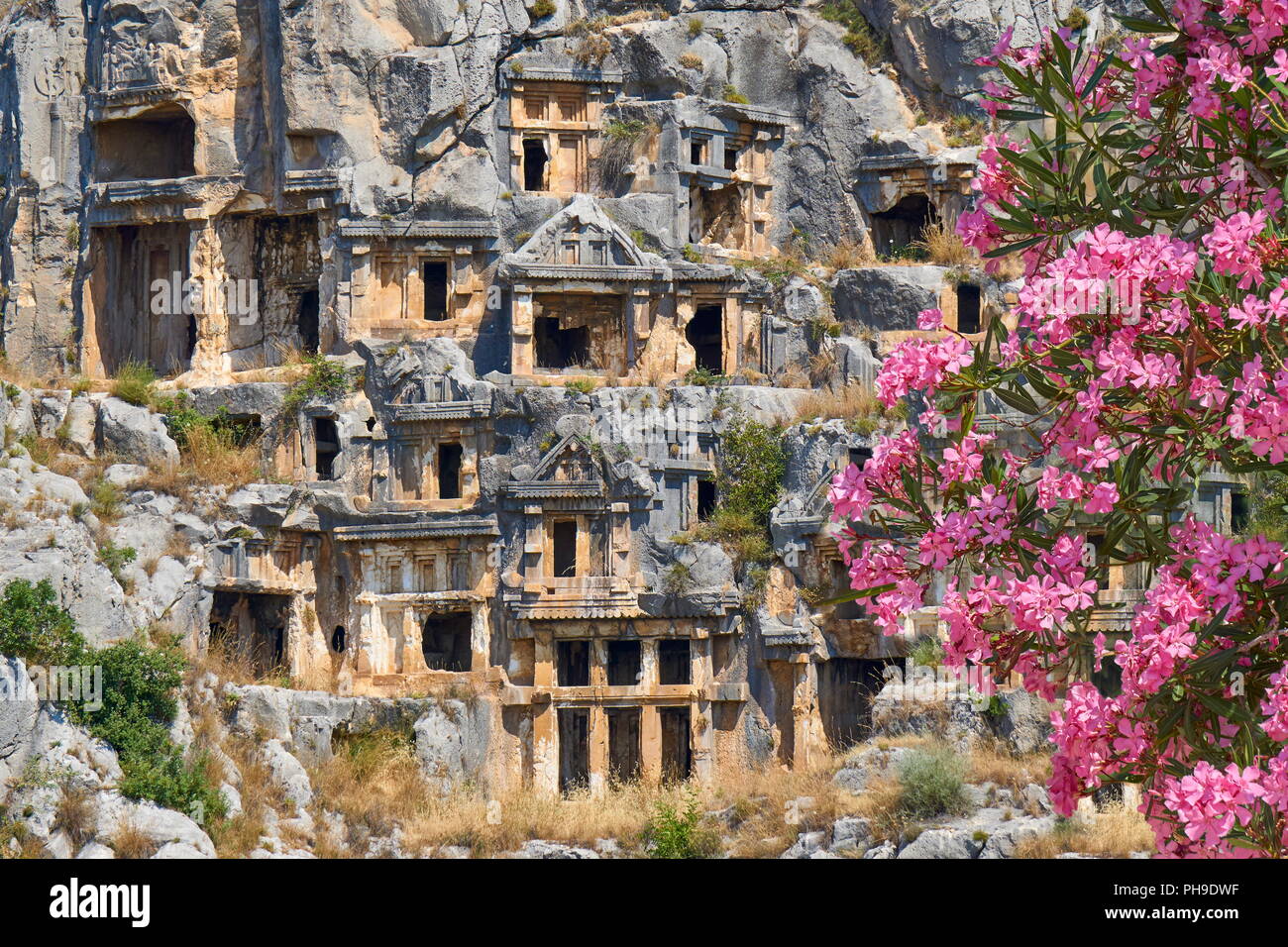 Rock Carved Tombs Turkey High Resolution Stock Photography and Images ...