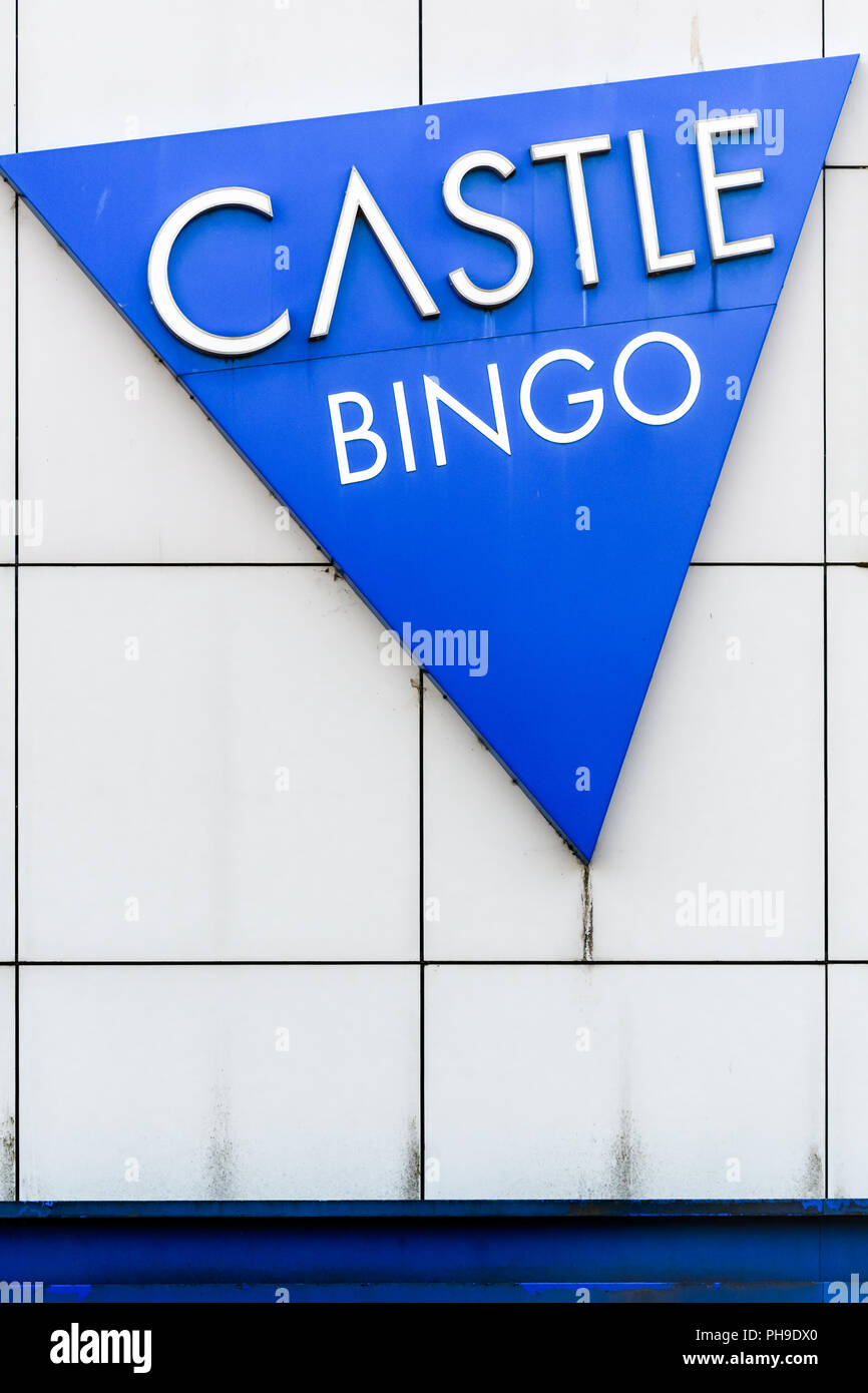 Castle Bingo building on George Street at the town centre of Corby ...