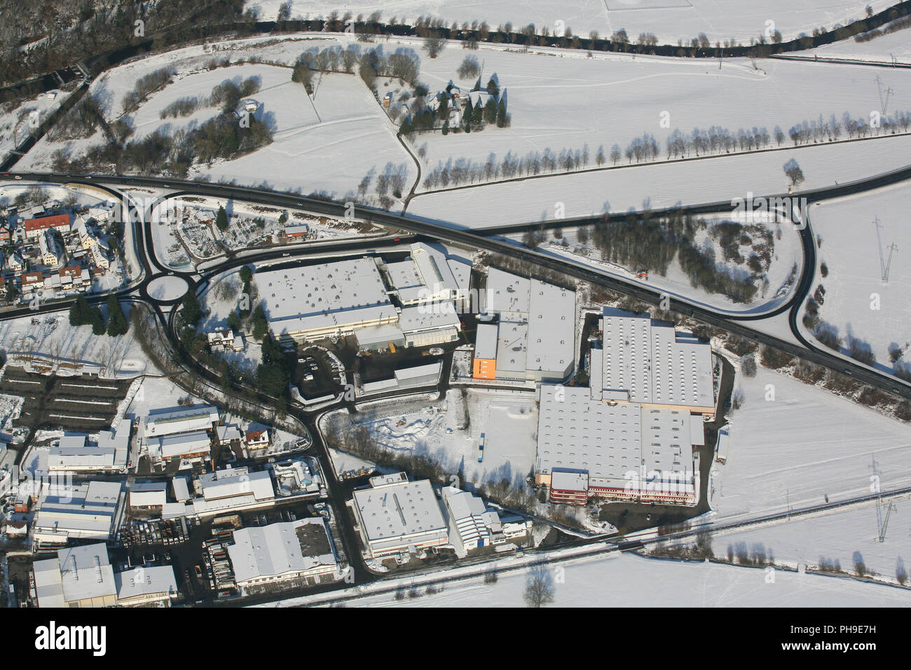 Maulburg, exit east at the B317 Stock Photo - Alamy