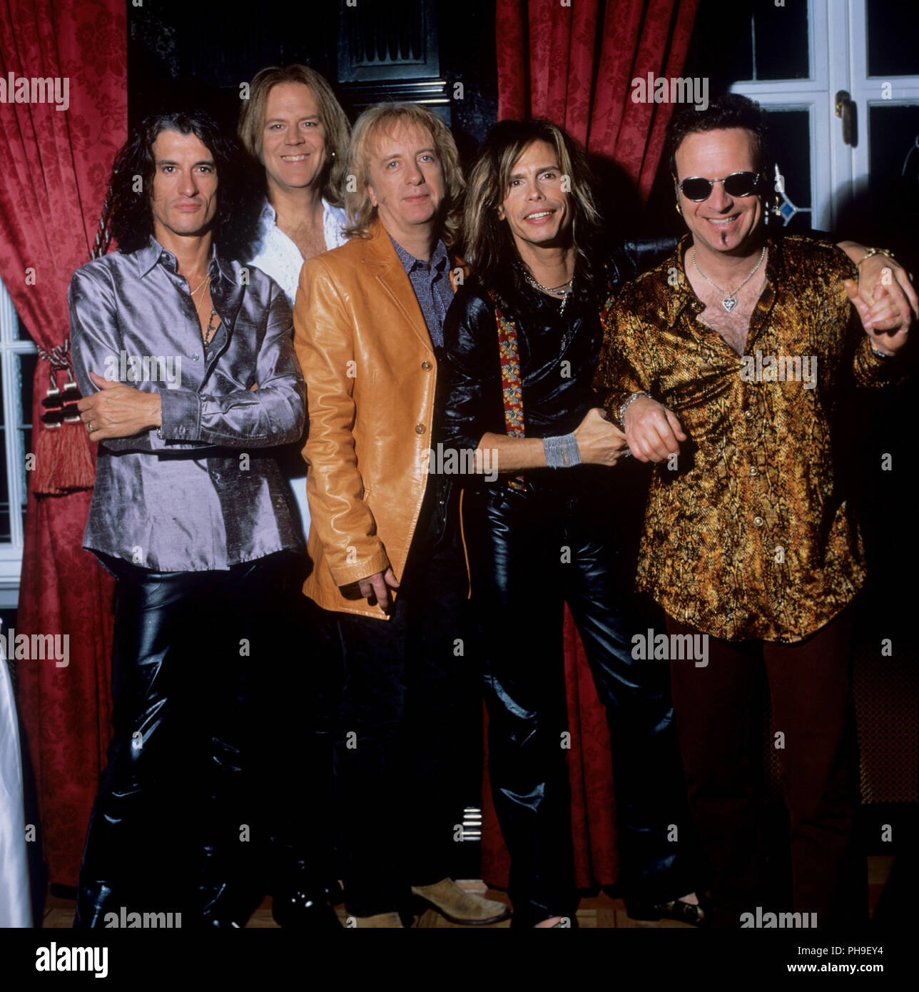 Aerosmith (v.l. Joe Perry, Tom Hamilton, Brad Whitford, Steven Tyler ...