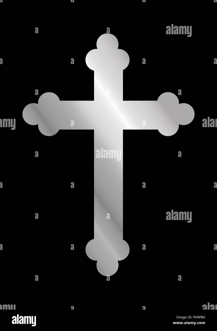 Silver cross bible in Stock Vector Images - Alamy