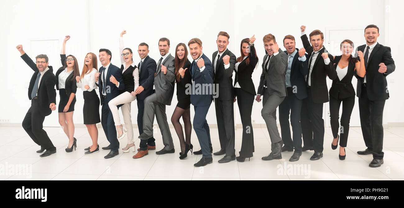leader with creative business team Stock Photo - Alamy