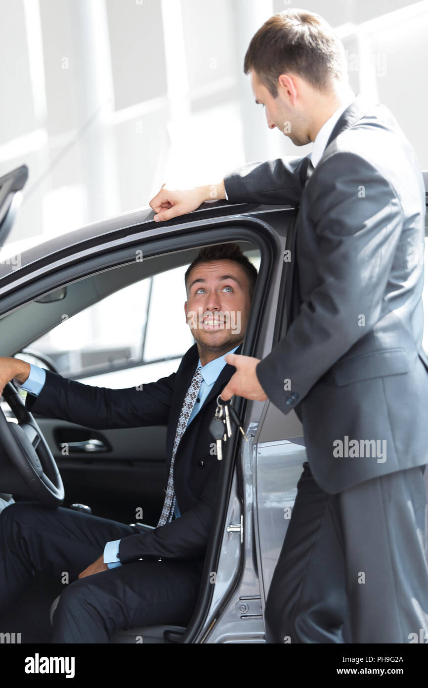 Young Man Receiving Car High Resolution Stock Photography and Images ...