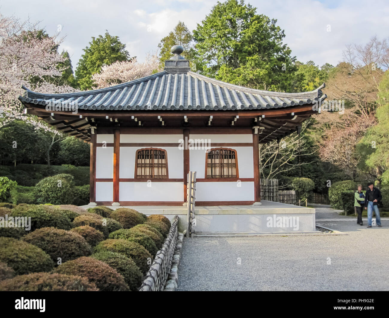 Nara, Japan - October 9, 2017: Japanese architecture. The building is ...