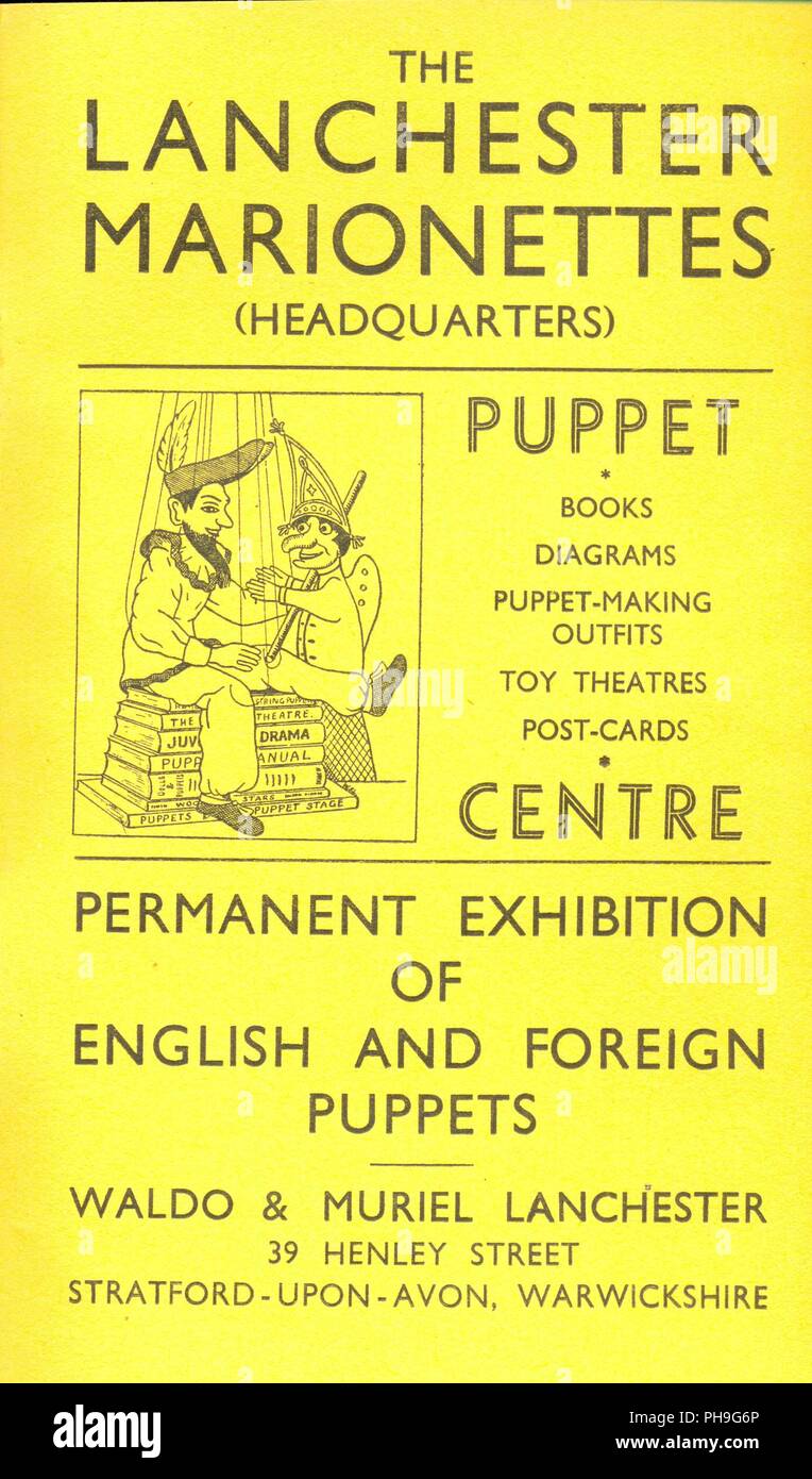 Puppet show advert hi-res stock photography and images - Alamy