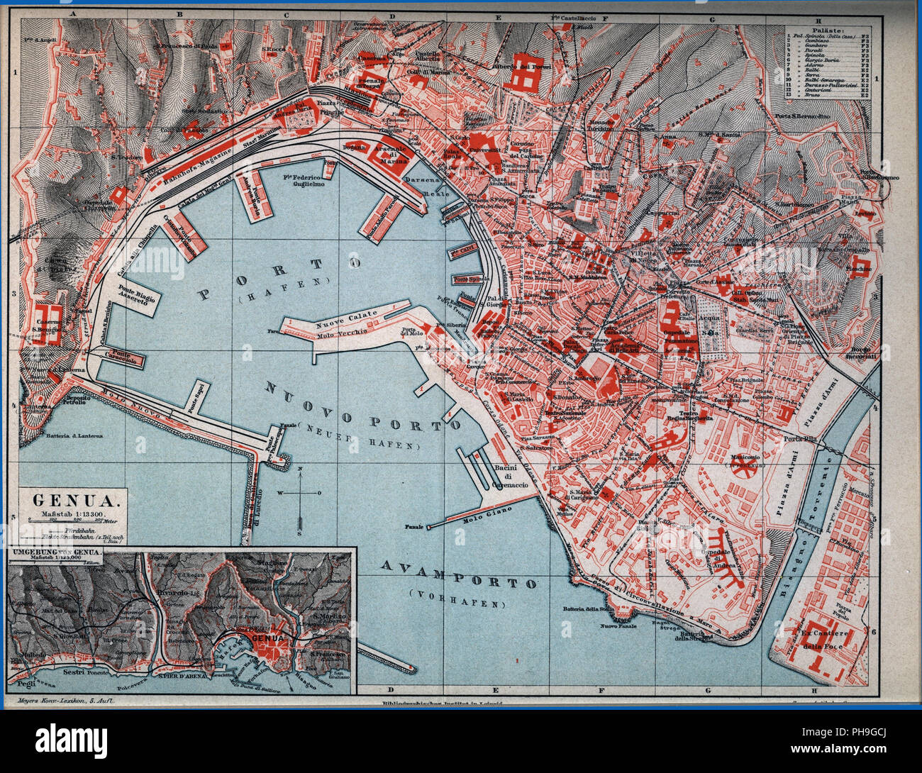 1800s genoa map hi-res stock photography and images - Alamy