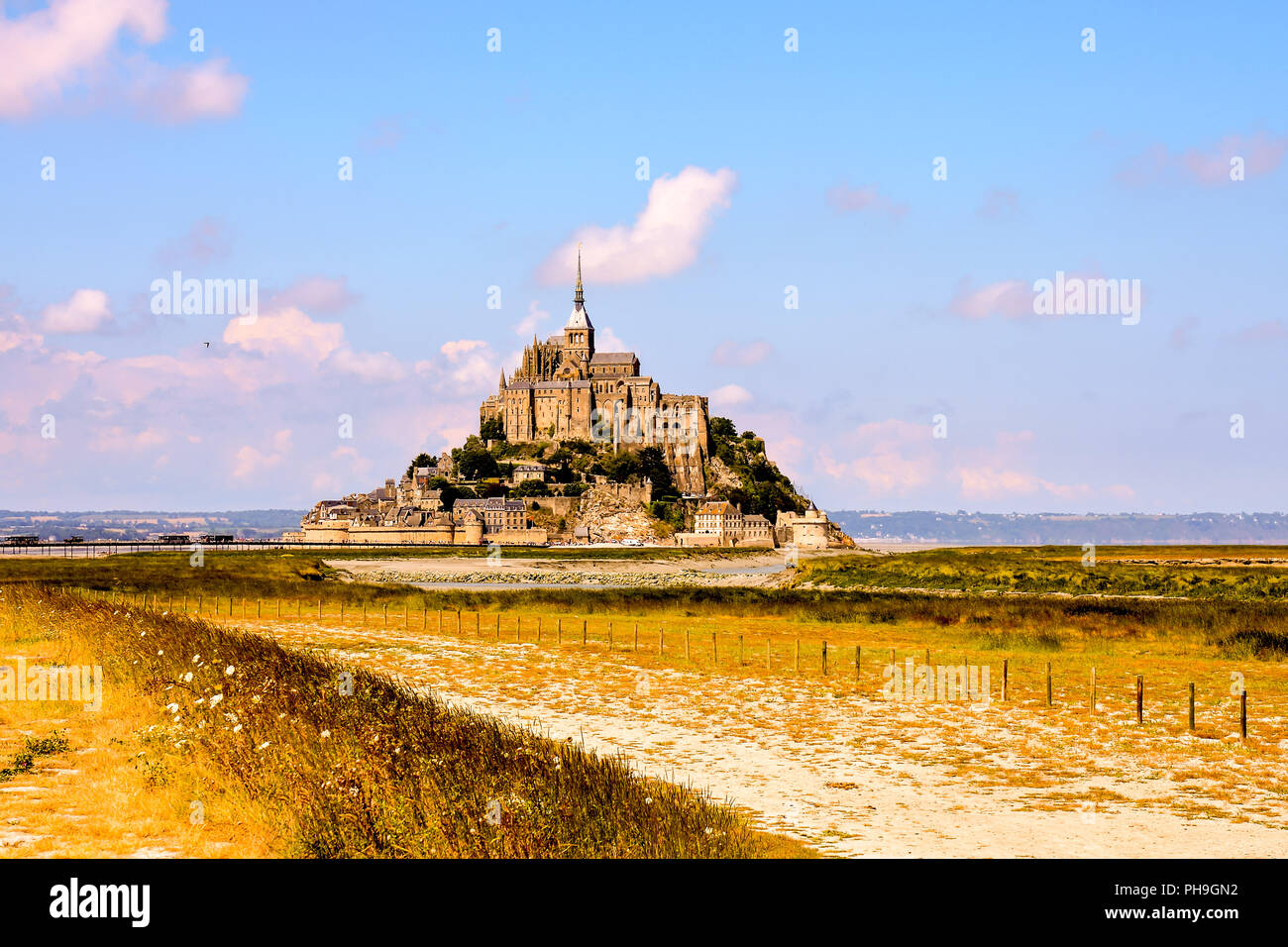 Le Mont Saint-Michel tidal island Normandy northern France Stock Photo - Alamy