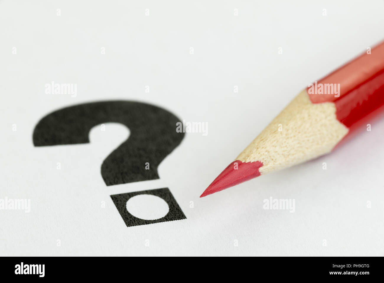 Conceptual visualization of doubt at voices Stock Photo - Alamy