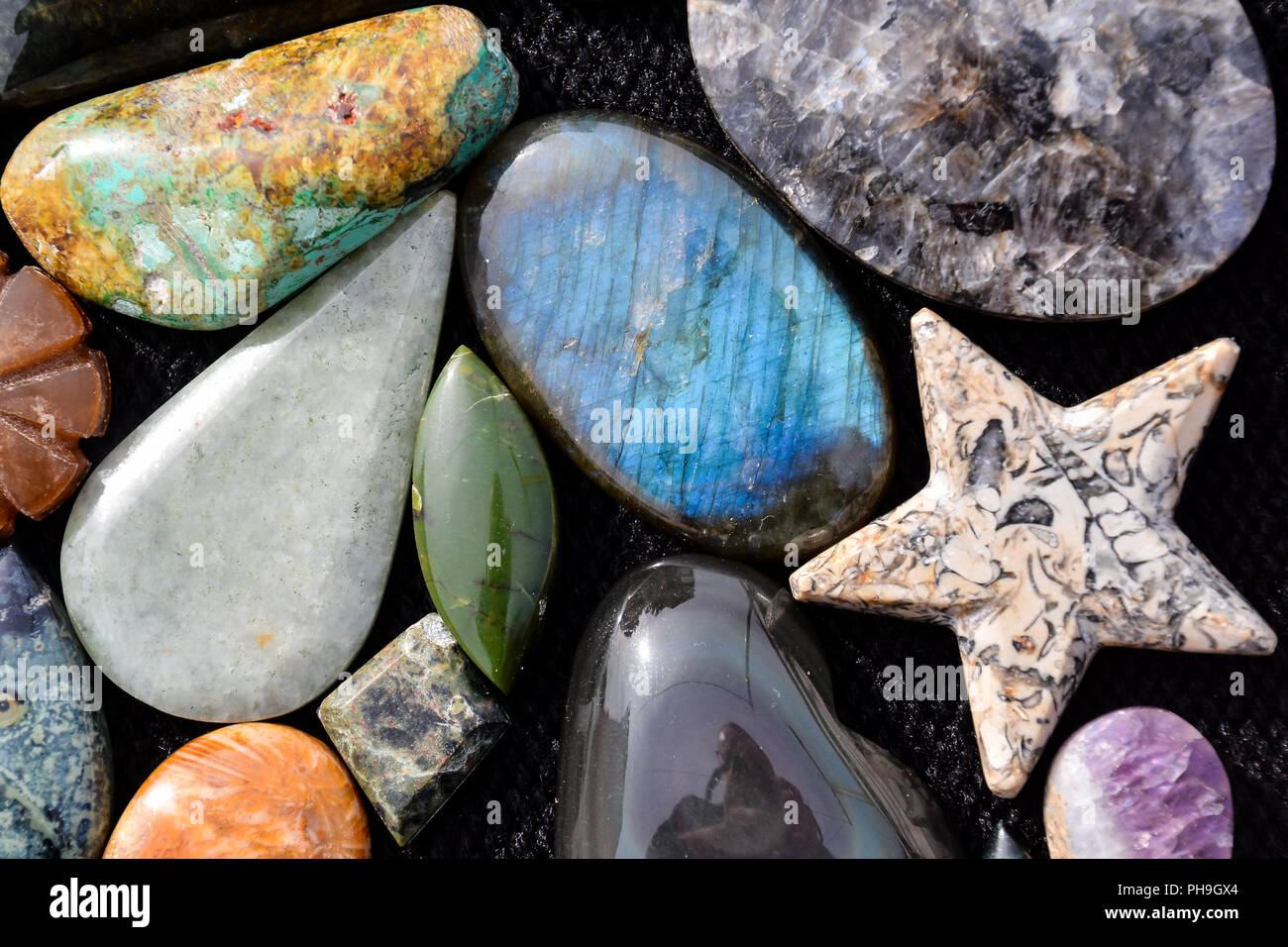 Semi Precious Rock Stone Jewel Stock Photo - Alamy