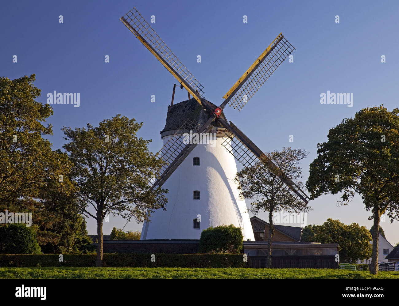 Ossenberg mill, Rheinberg, Lower Rhine, Germany Stock Photo - Alamy