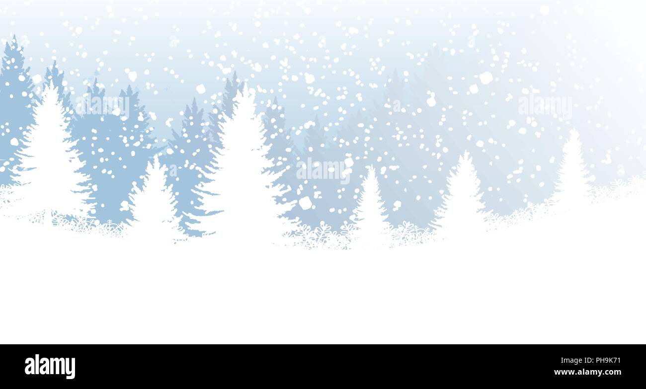 Winter celebration in forest Stock Vector Images - Alamy