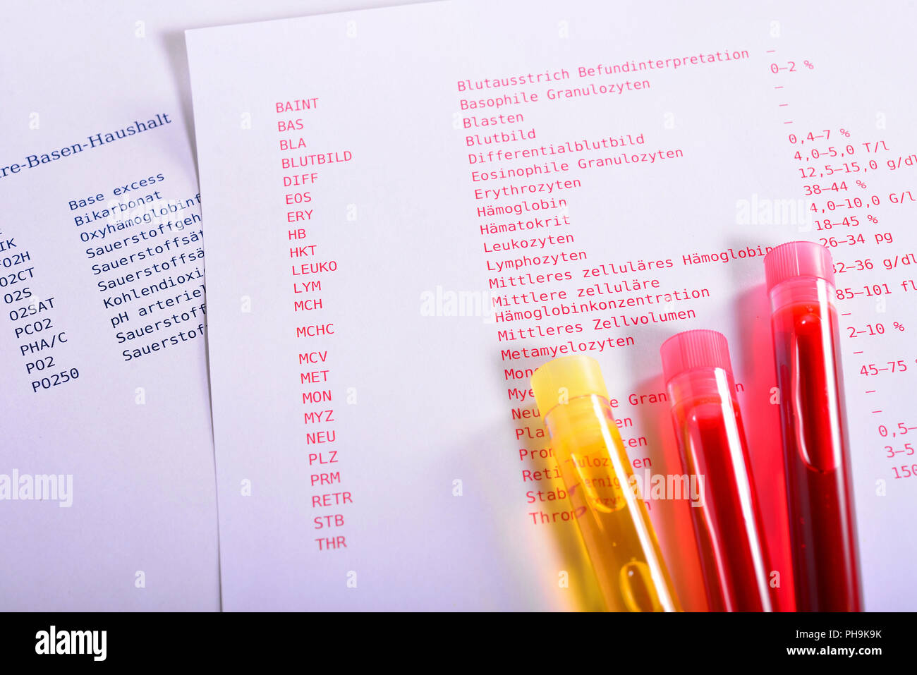 Lab blood test laboratory medicine Stock Photo - Alamy