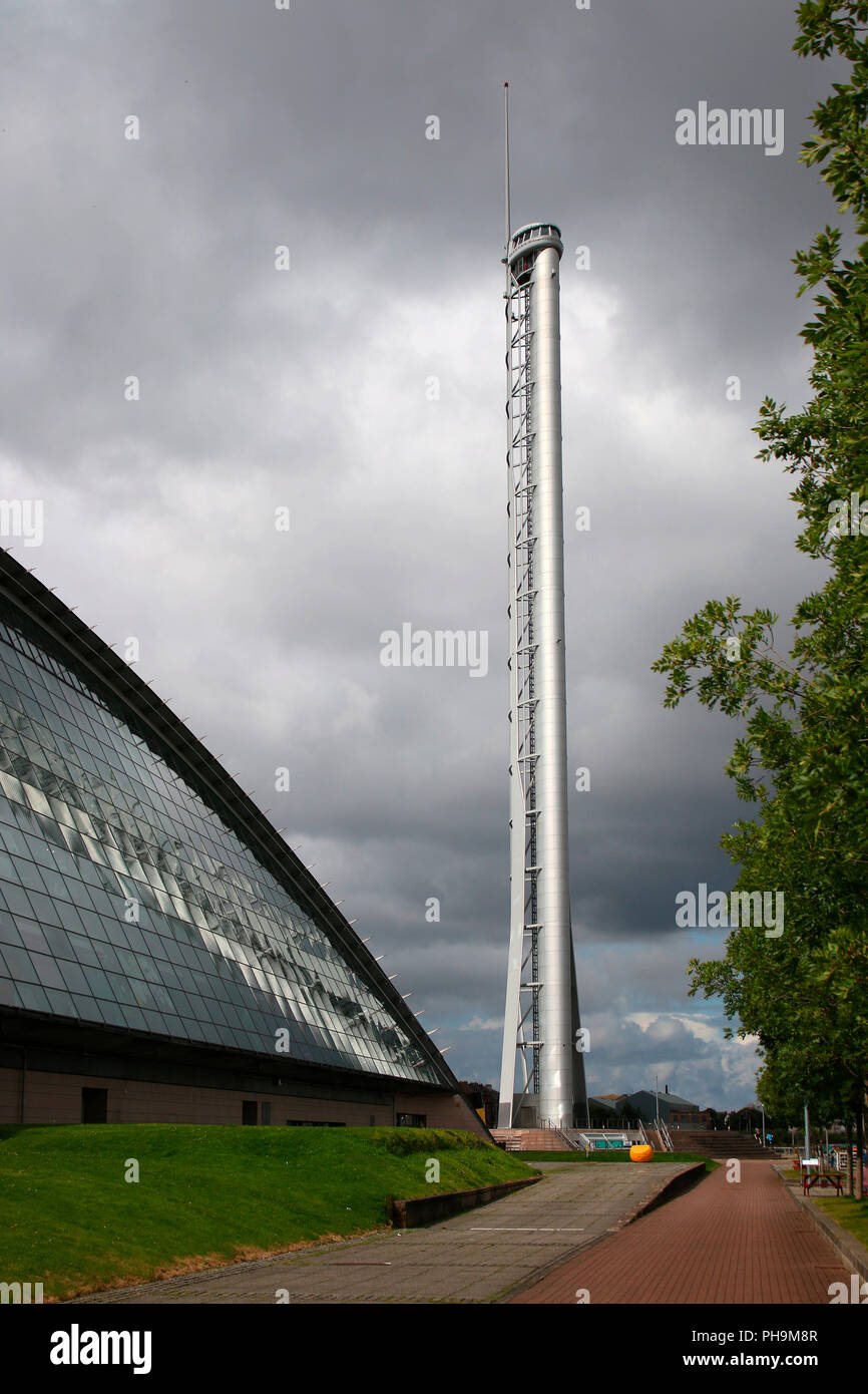 Glasgow Tower, Glasgow Science Center, Glasgow, Schottland/ Scotland ...