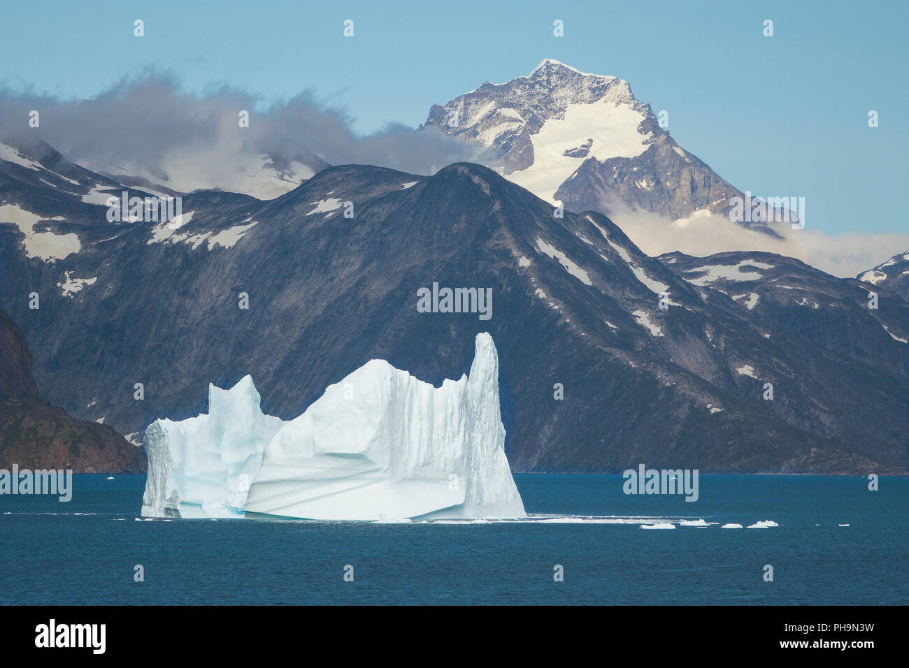 Denmark, Greenland, Prince Christian Sound, iceberg Stock Photo - Alamy