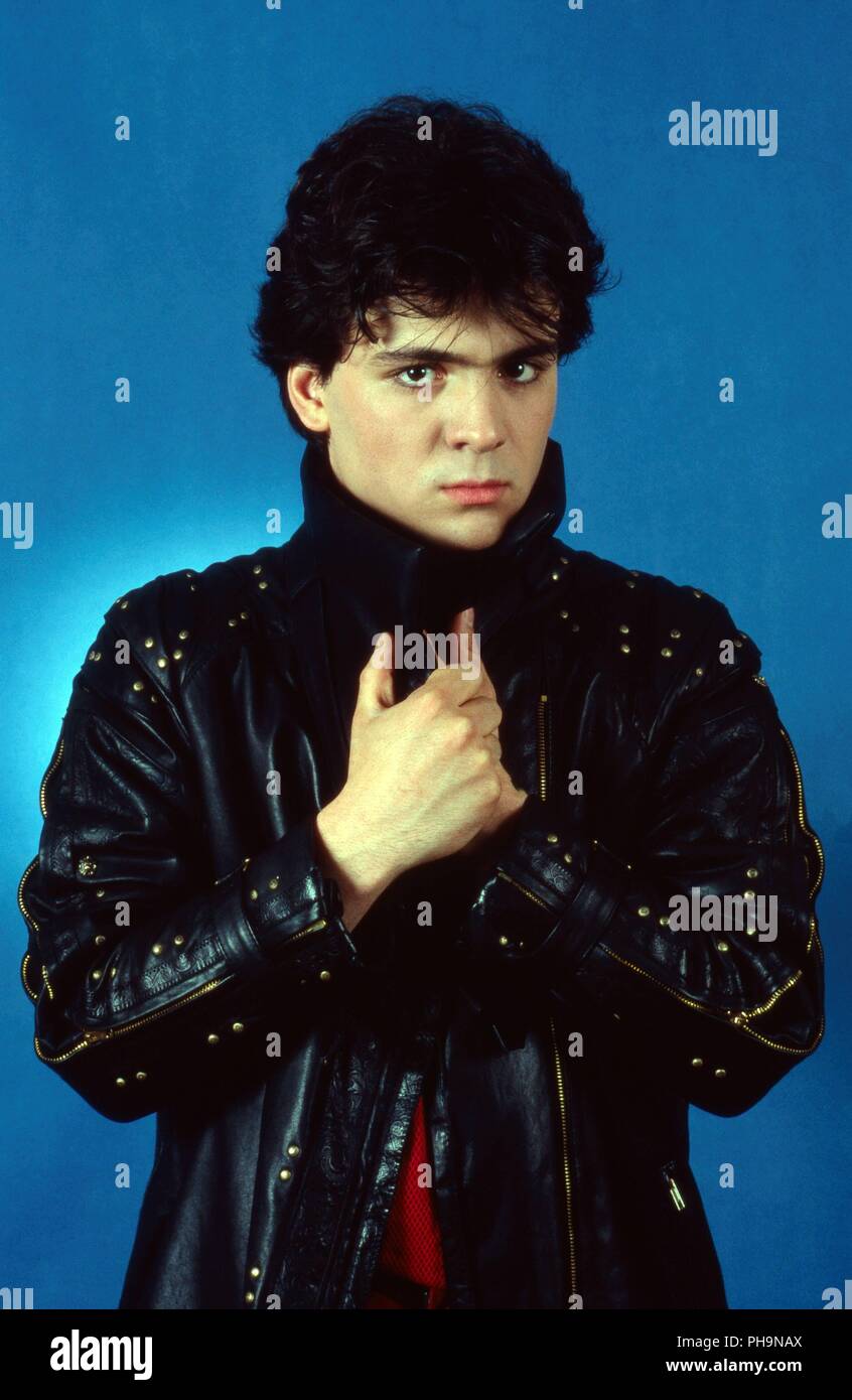 Sänger Nino de Angelo beim Fototermin in München, Deutschland 1983 ...