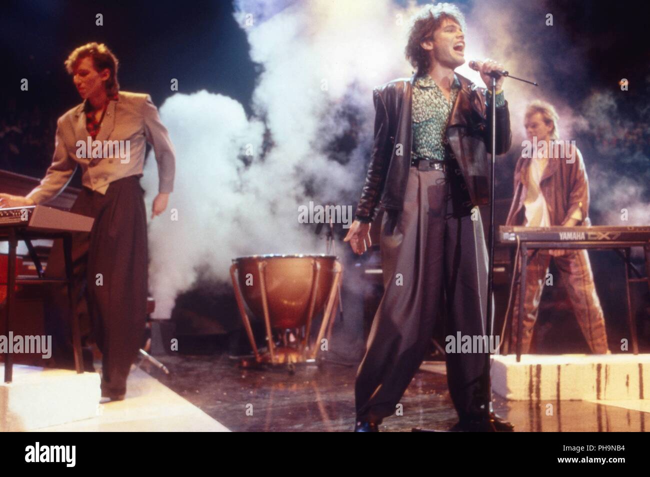 "Alphaville", deutsche Synthie Pop Band, bei einem Konzert in Dortmund ...