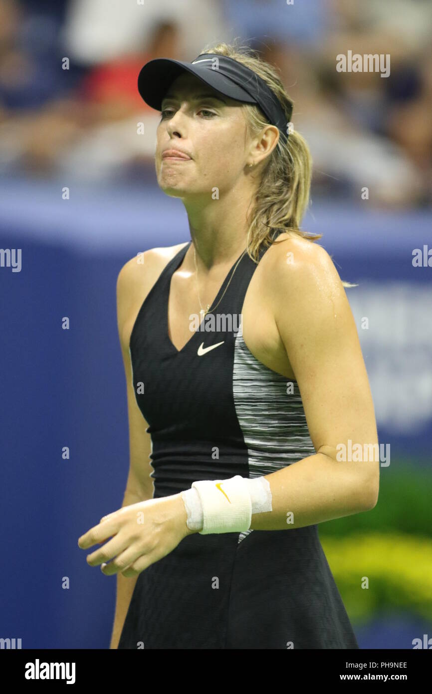 Maria Sharapova US Open Tennis Day 4. 8-30-2018 Photo By John Barrett ...