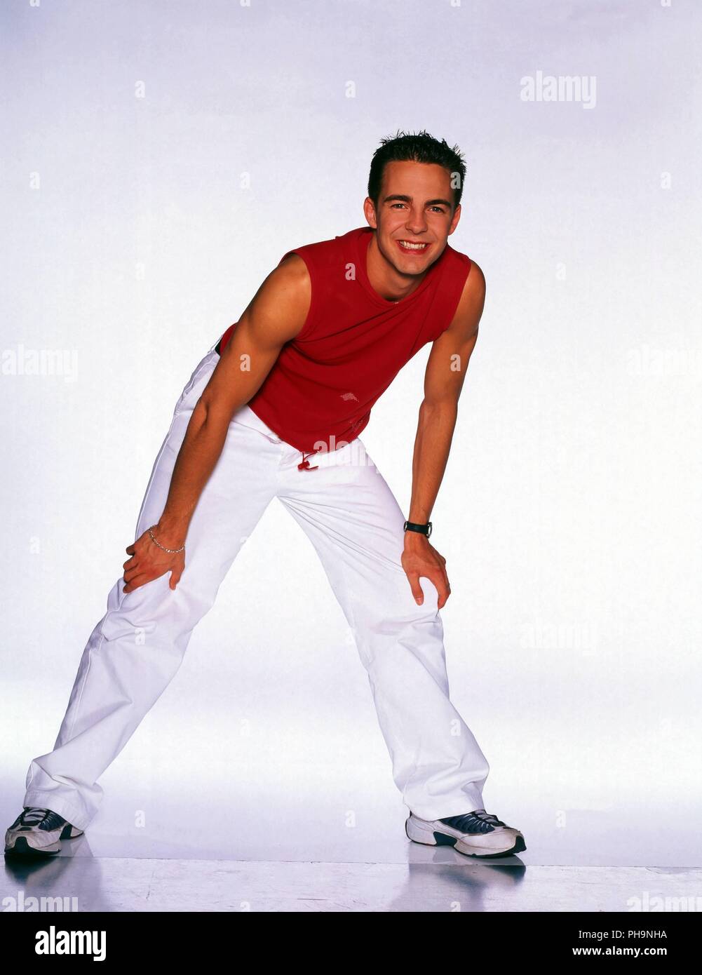 Mark Daniel Read von "A1", britische Boyband in Köln, Deutschland 1999 ...