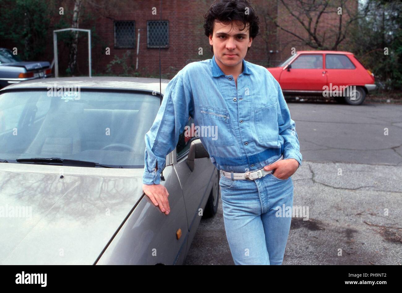 Sänger Nino de Angelo bei einem Fotoshooting in Köln, Deutschland 1983 ...