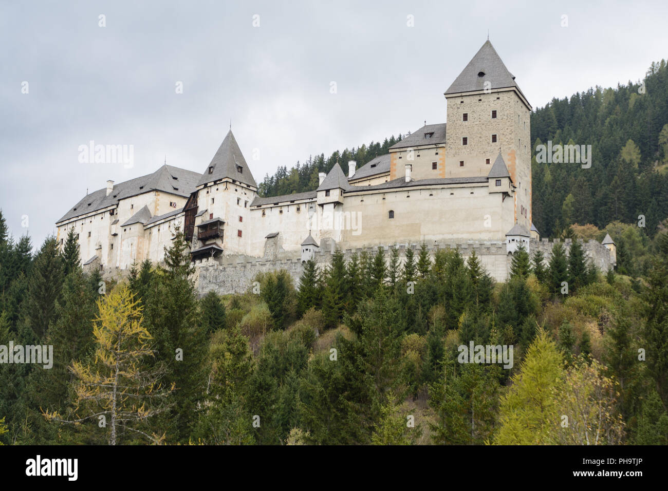 Medieval castle Moosham in Salzburg - Austria Stock Photo - Alamy