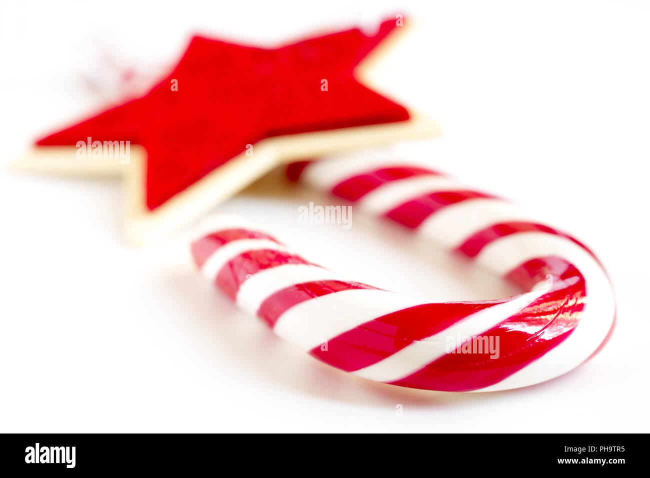 Christmas Sugar Cane Star Stock Photo - Alamy