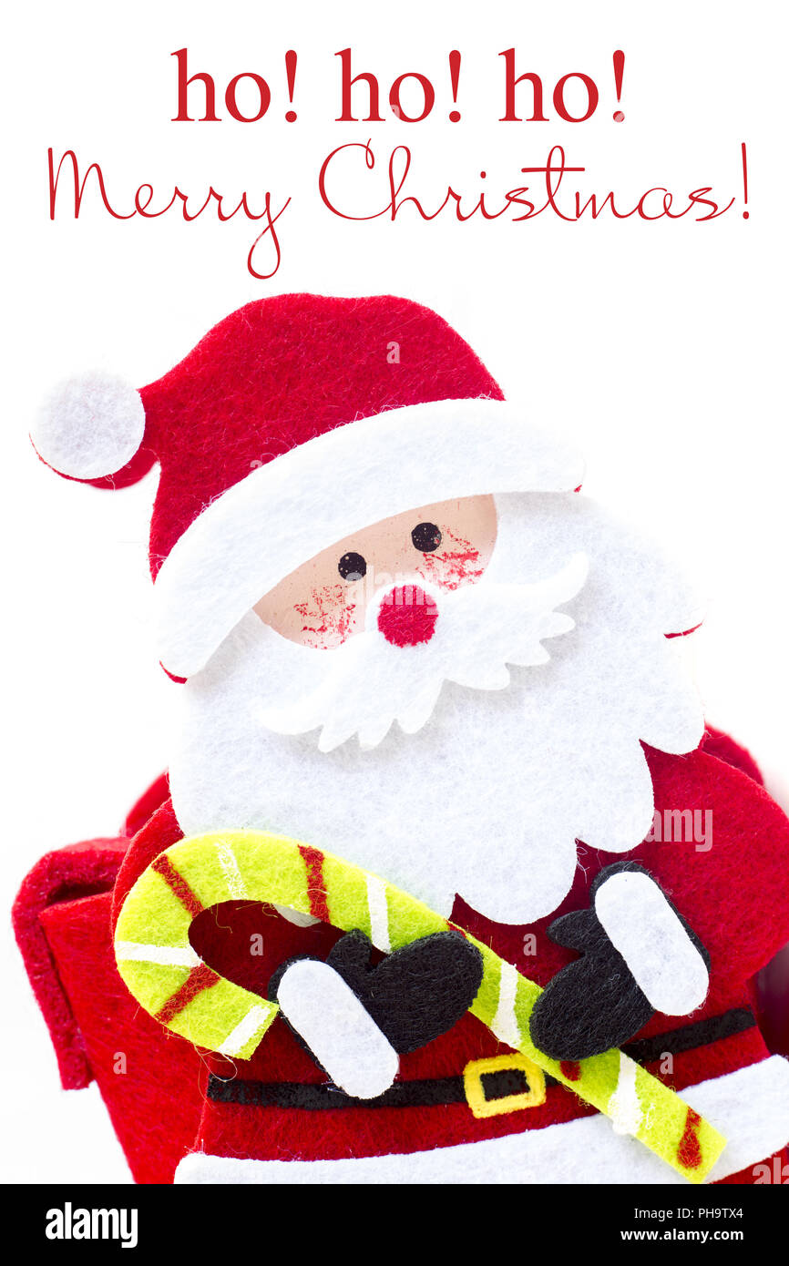 Santa Claus Ho!Ho!Ho! Card Stock Photo - Alamy Santa Claus Ho!Ho!Ho! Card Stock Photo - Alamy