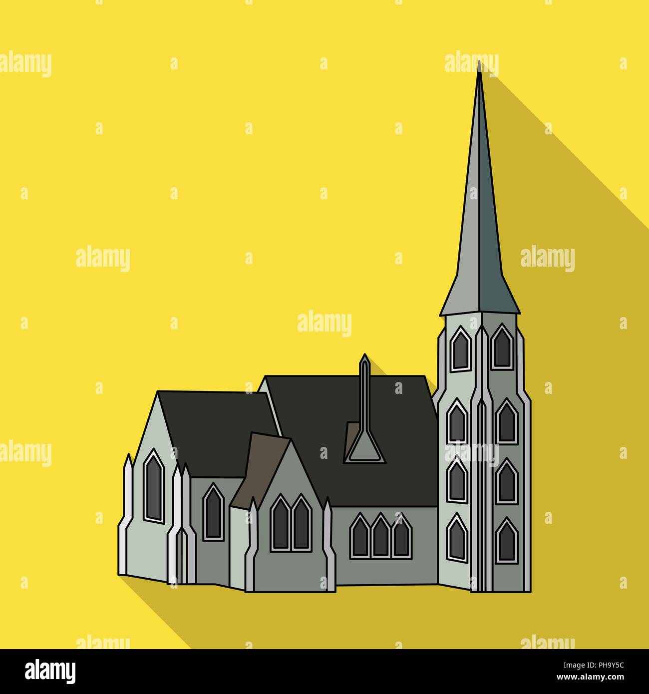 Building, single icon in flat style.Building, vector symbol stock ...