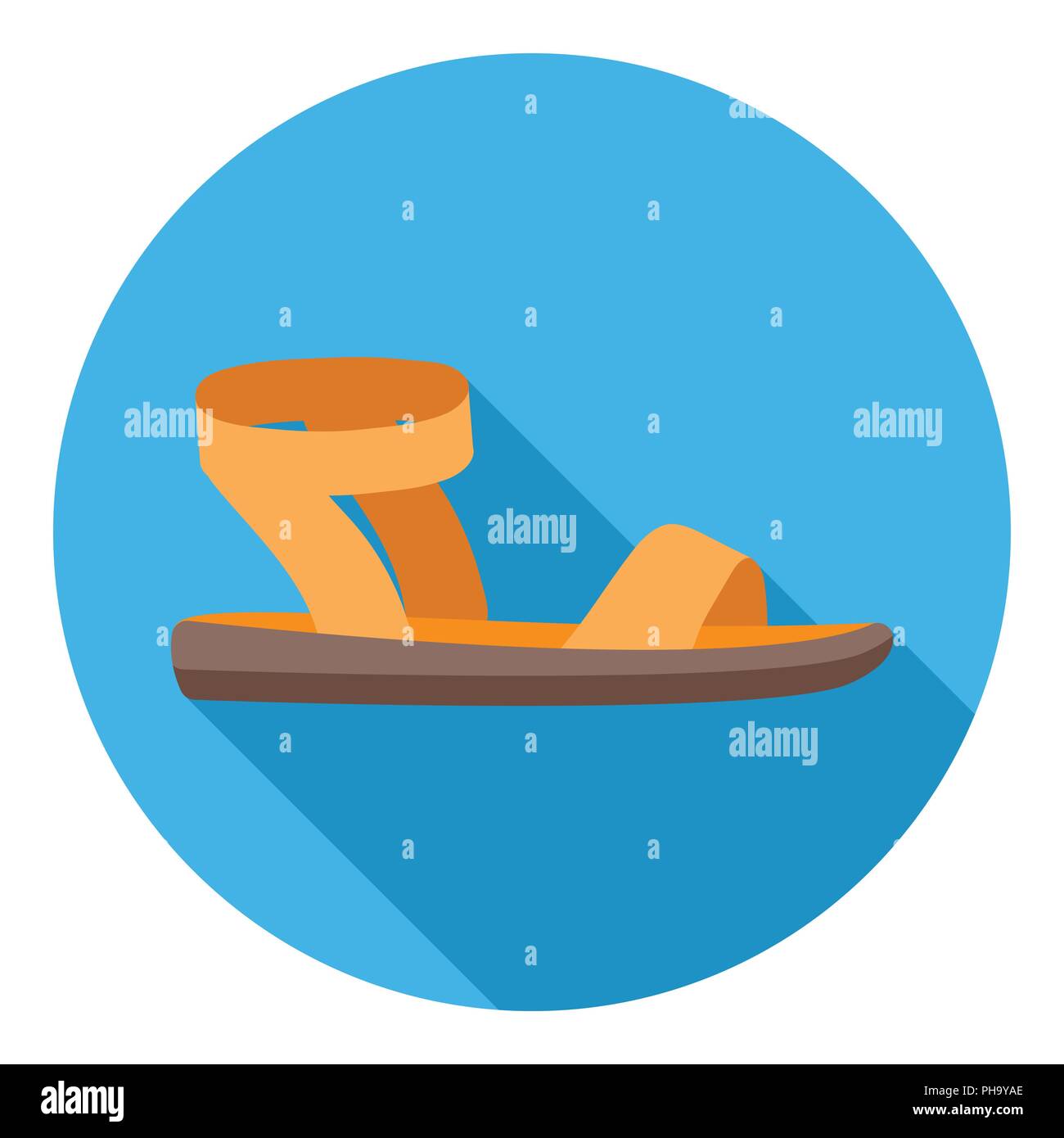 Foot in sandals Stock Vector Images - Alamy