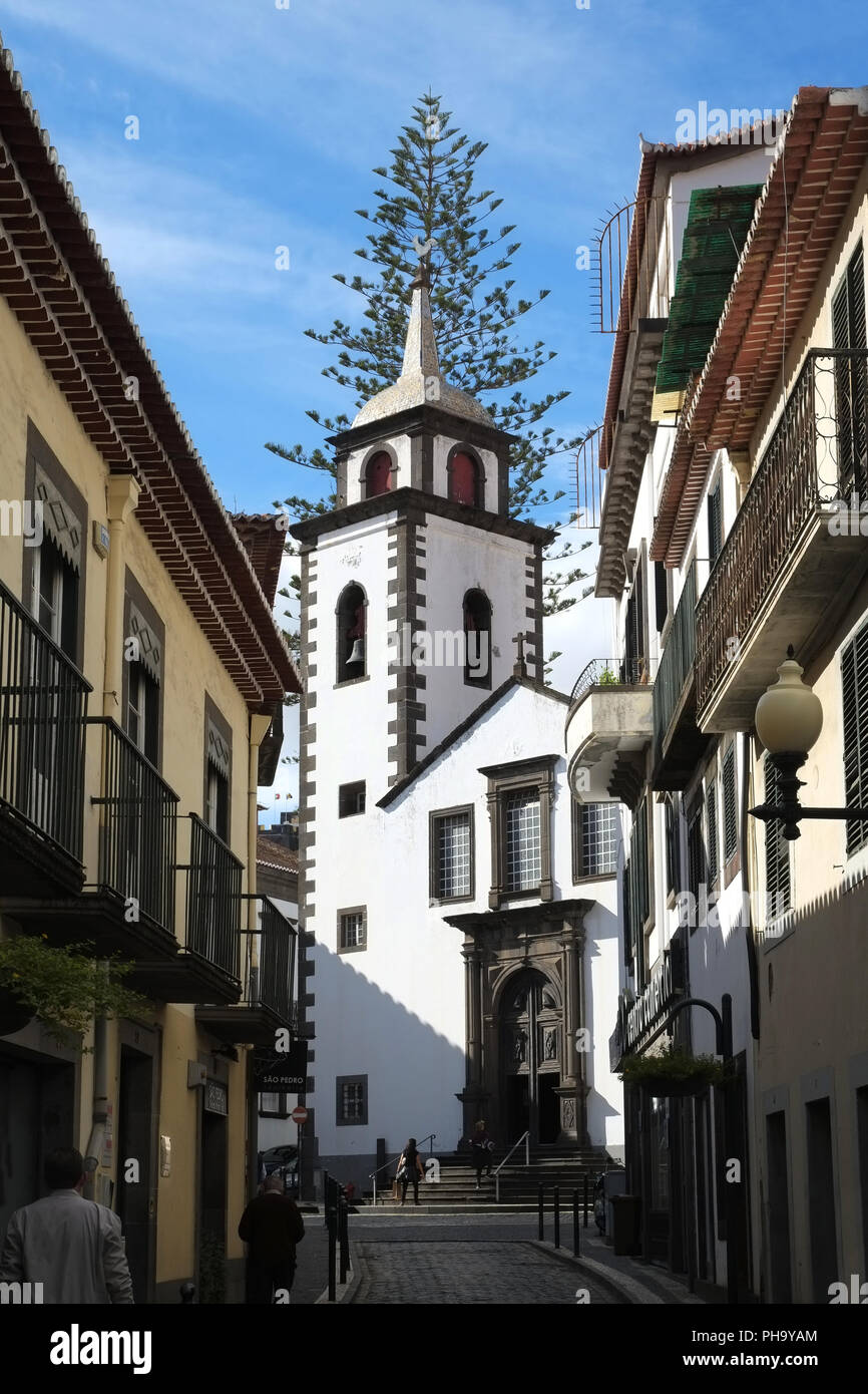 Funchal, Madeira, Church of Sao Pedro Stock Photo - Alamy