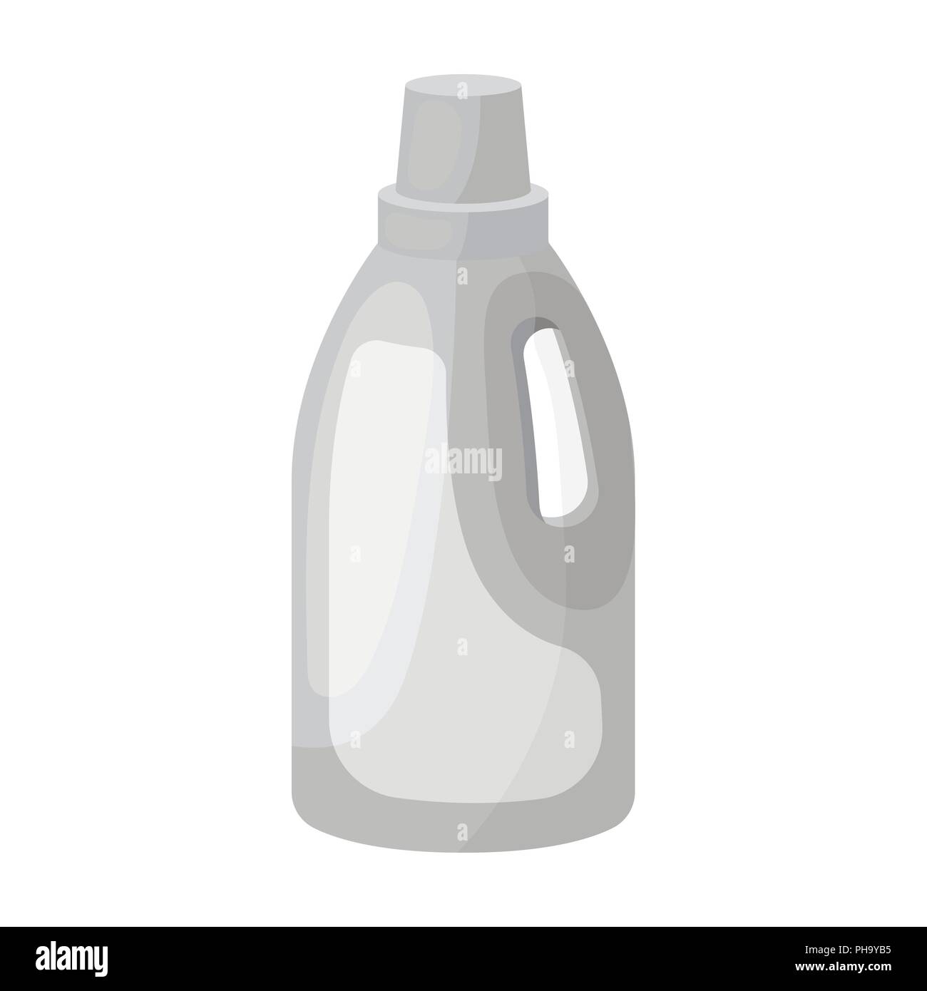 Laundry detergent icon in monochrome design isolated on white ...