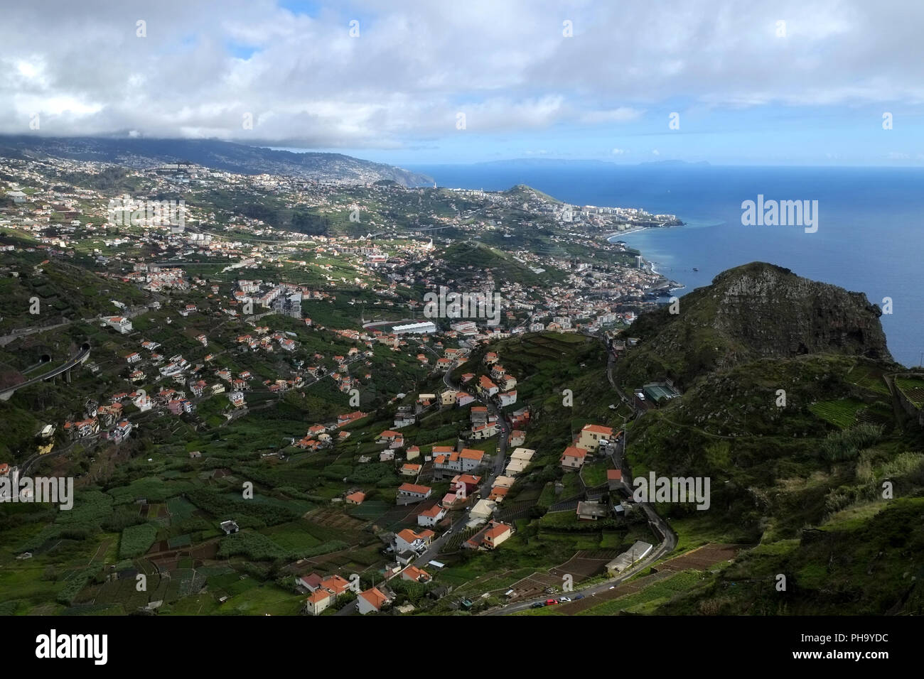 Madeira, landscape on the south coast Stock Photo - Alamy