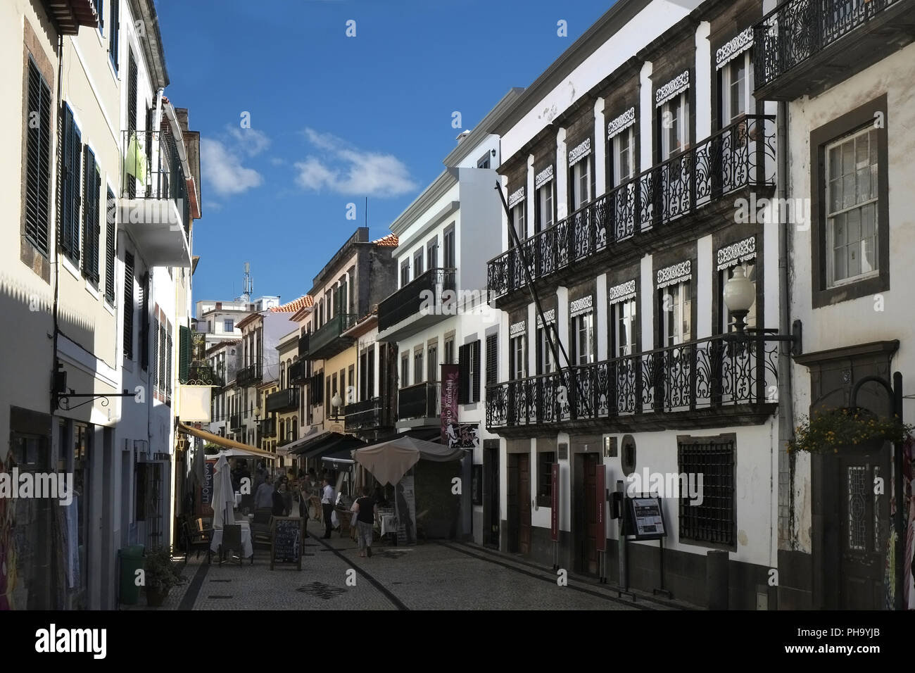 In the center of Funchal, Madeira Stock Photo - Alamy