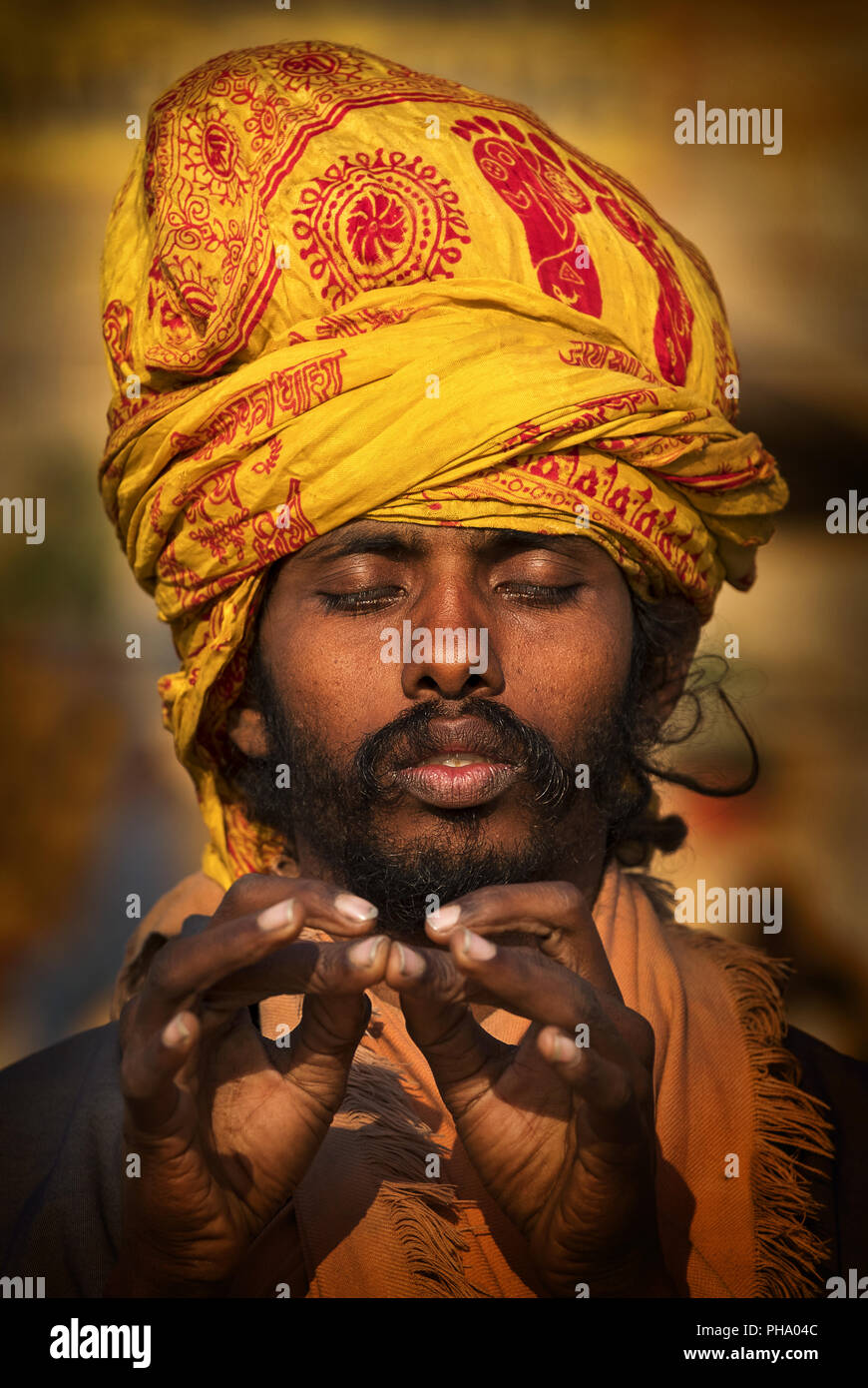 Sadhu meditating hi-res stock photography and images - Alamy