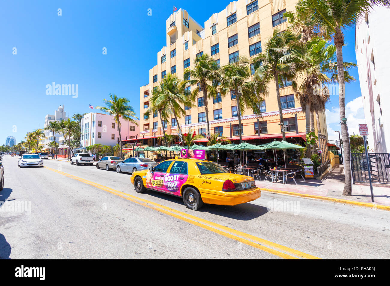 Miami beach florida taxi cab hi-res stock photography and images - Alamy