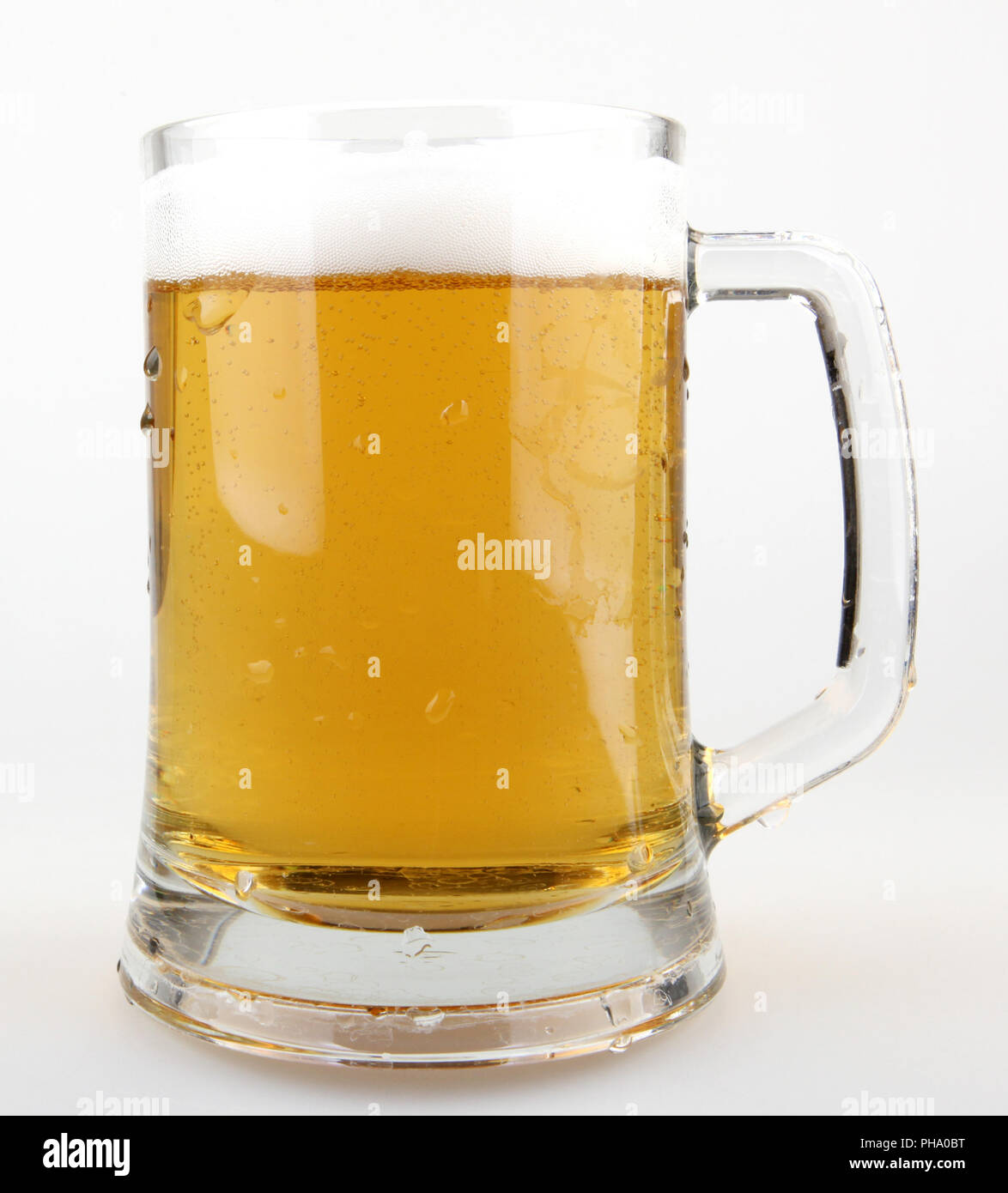 Glass of light beer Stock Photo - Alamy