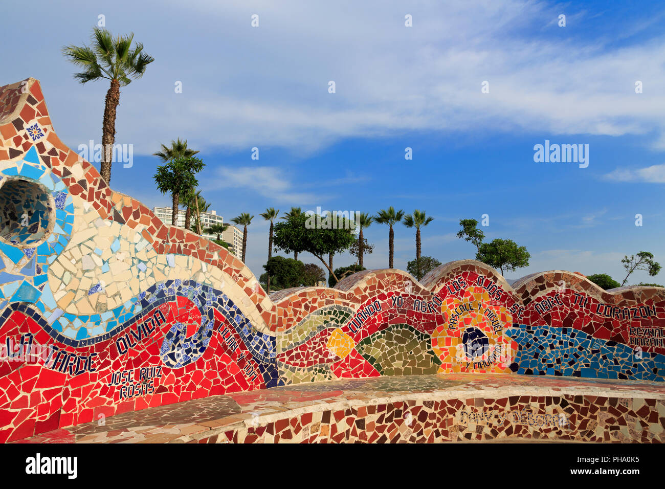 Parque de Amor, Mira Flores District, Lima, Peru, South America Stock ...