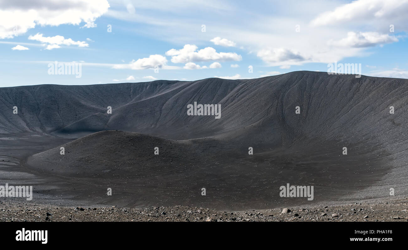 Hverfjall volcanic crater in Iceland Stock Photo - Alamy