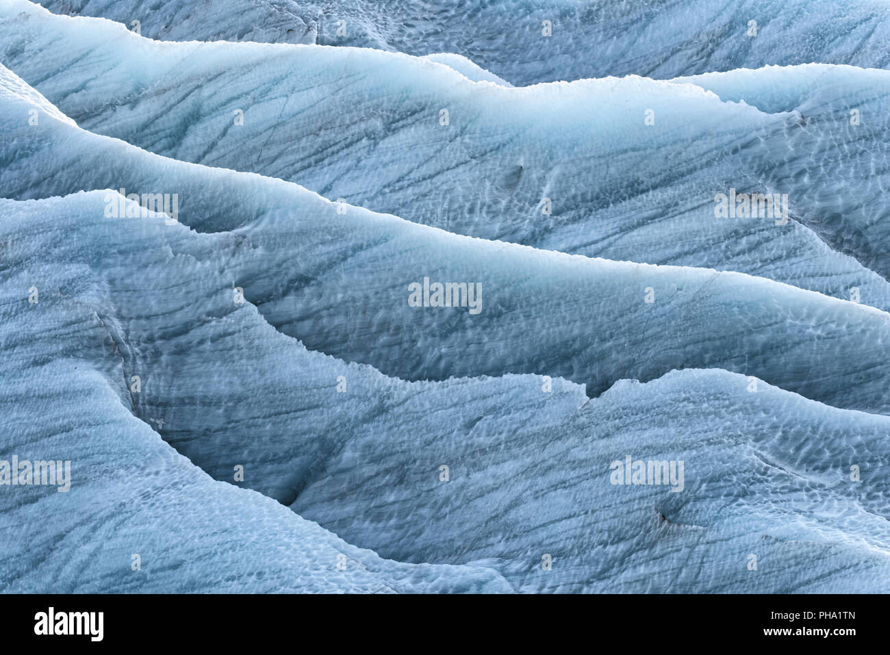 Ice patterns in glacier Stock Photo - Alamy